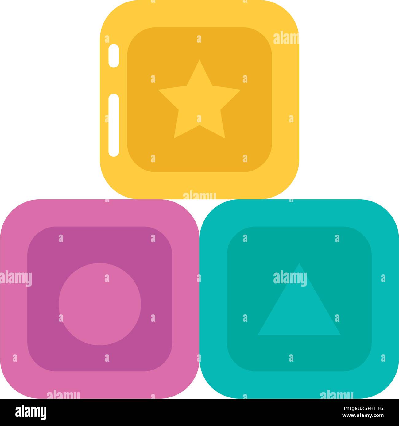 multi colored blocks toys Stock Vector Image & Art - Alamy
