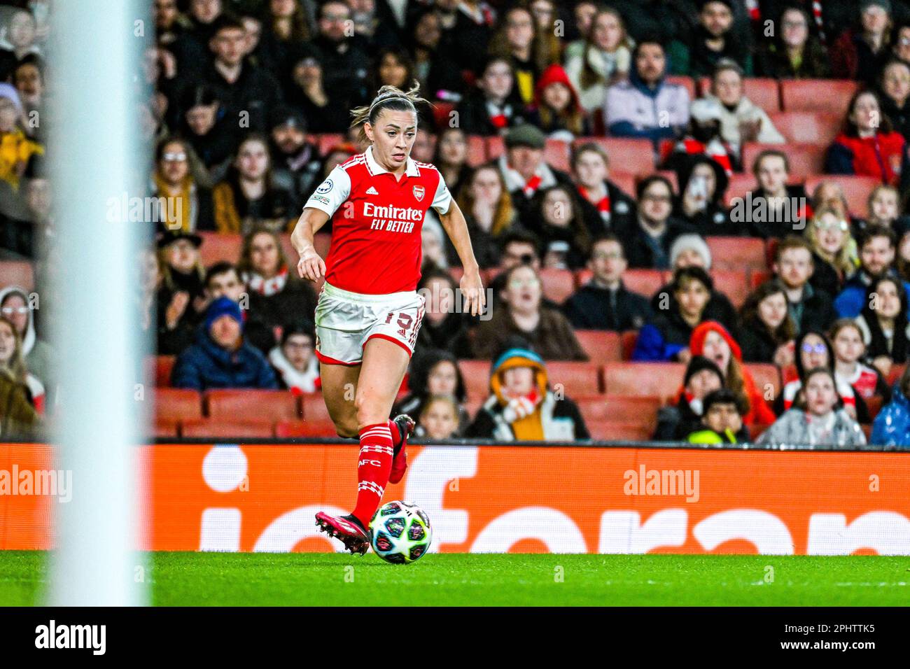 Katie McCabe (15) of Arsenal pictured during a female soccer game ...