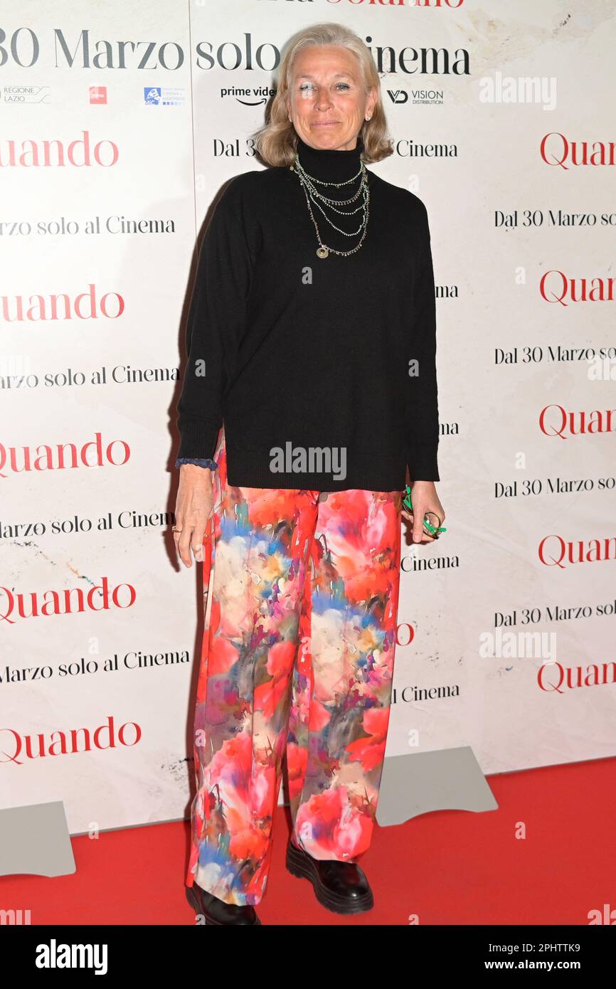 Rome, Italy. 29th Mar, 2023. Giovanna Melandri attends the red carpet ...
