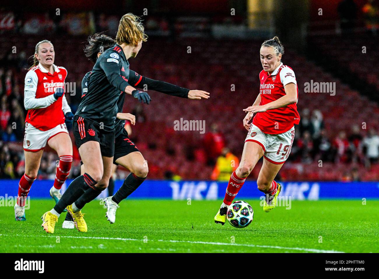 Caitlin Foord (19) of Arsenal pictured during a female soccer game ...
