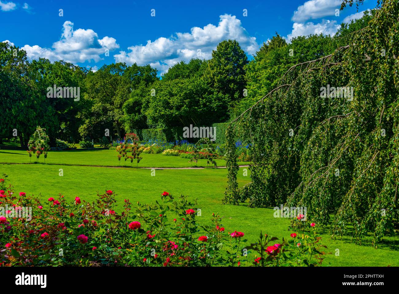 Gardens at Solliden palace in Sweden Stock Photo - Alamy