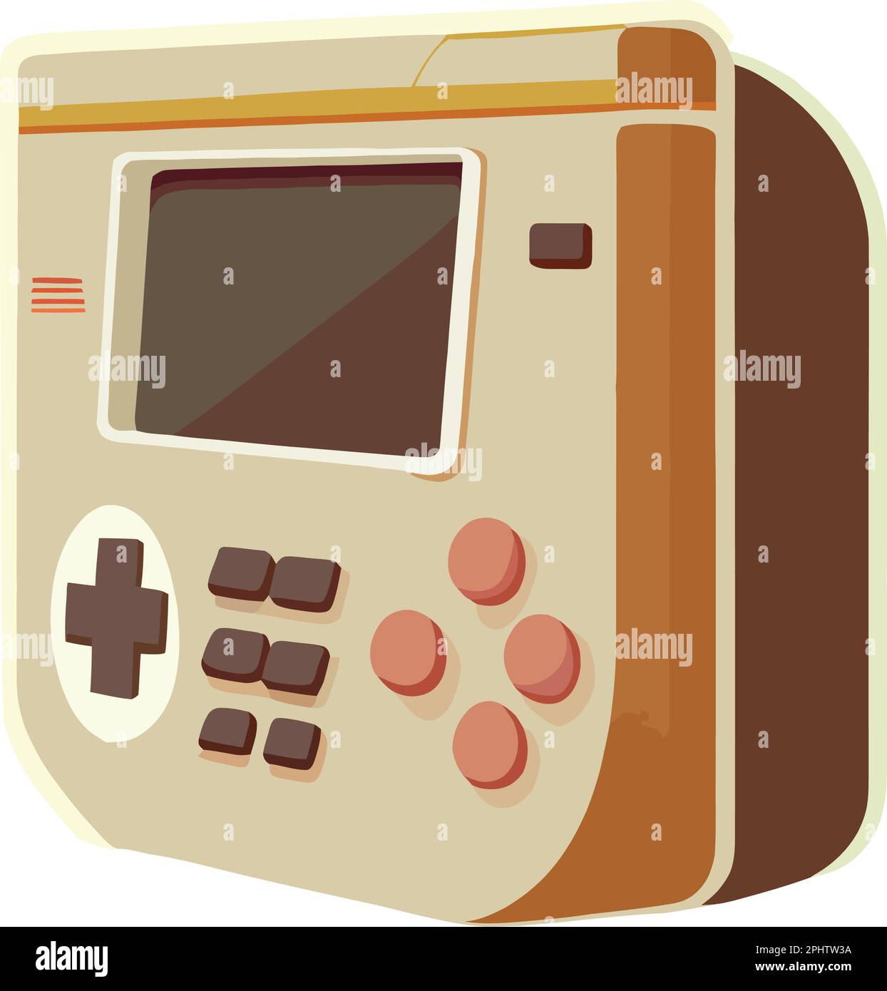 Vector illustration kids playing video Cut Out Stock Images & Pictures ...