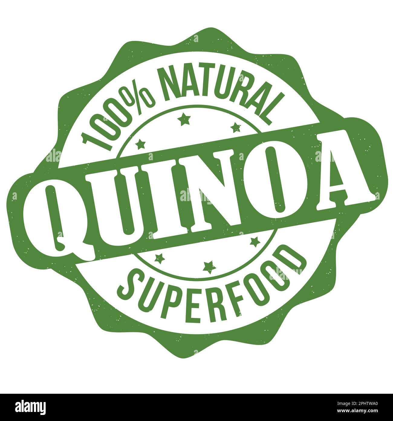 Quinoa label or stamp on white background, vector illustration Stock ...