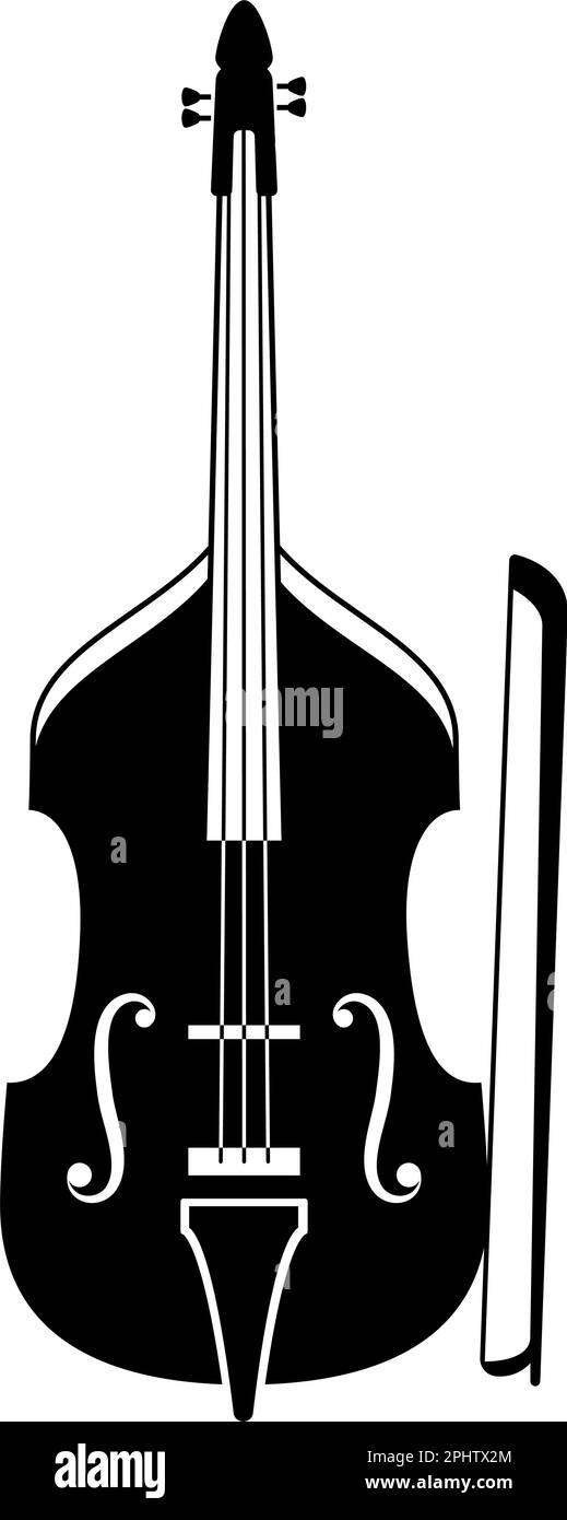 Classical fiddle silhouette instrument Stock Vector Image & Art - Alamy
