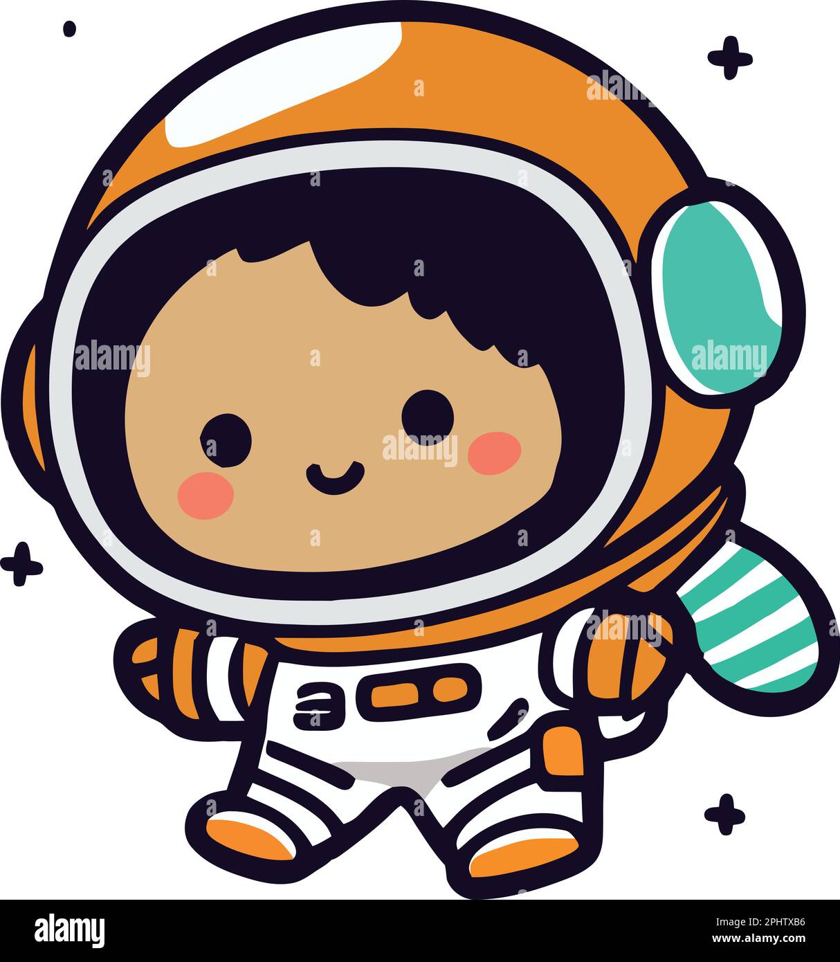 Astronaut in space running Cut Out Stock Images & Pictures - Alamy