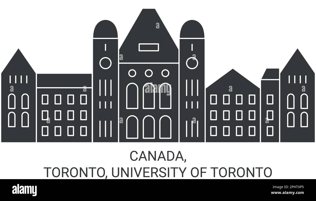 Canada, Toronto, University Of Toronto travel landmark vector ...