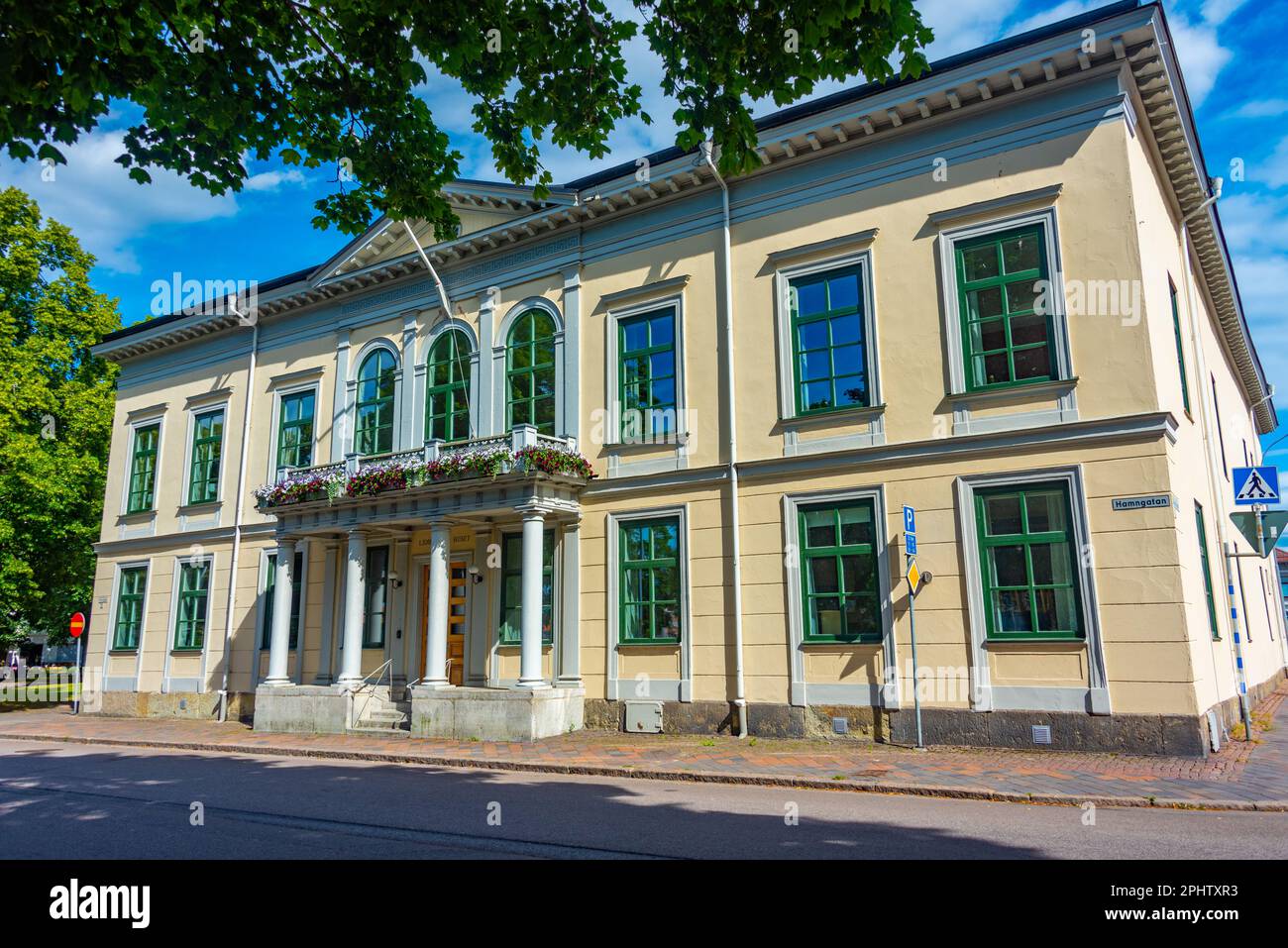 Bridge over Lidan river in Lidköping, Sweden Stock Photo - Alamy