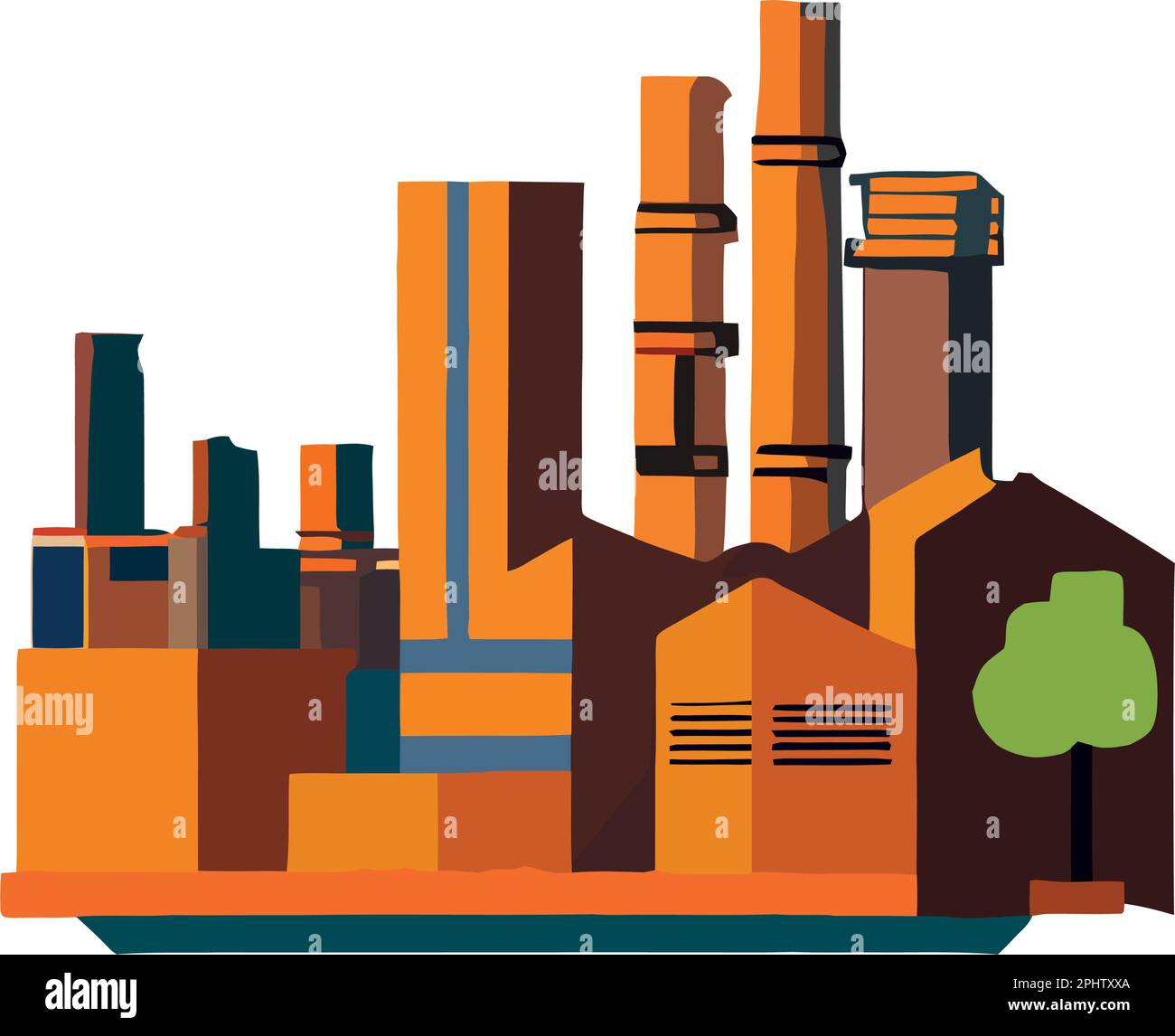 Industrial manufacturing pipelines factory Stock Vector Image & Art - Alamy