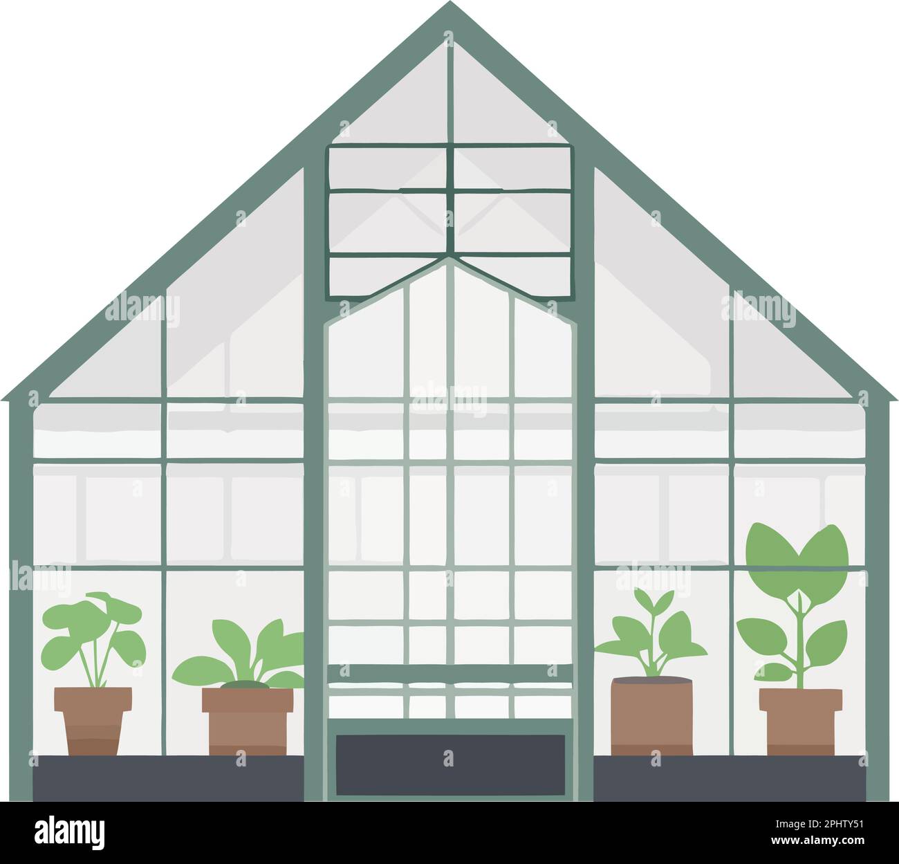 greenhouse design symbolizes growth and nature Stock Vector Image & Art ...