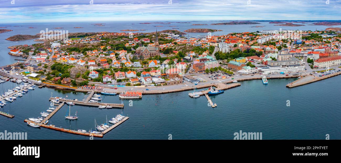 Panorama view of Swedish town Lysekil Stock Photo - Alamy