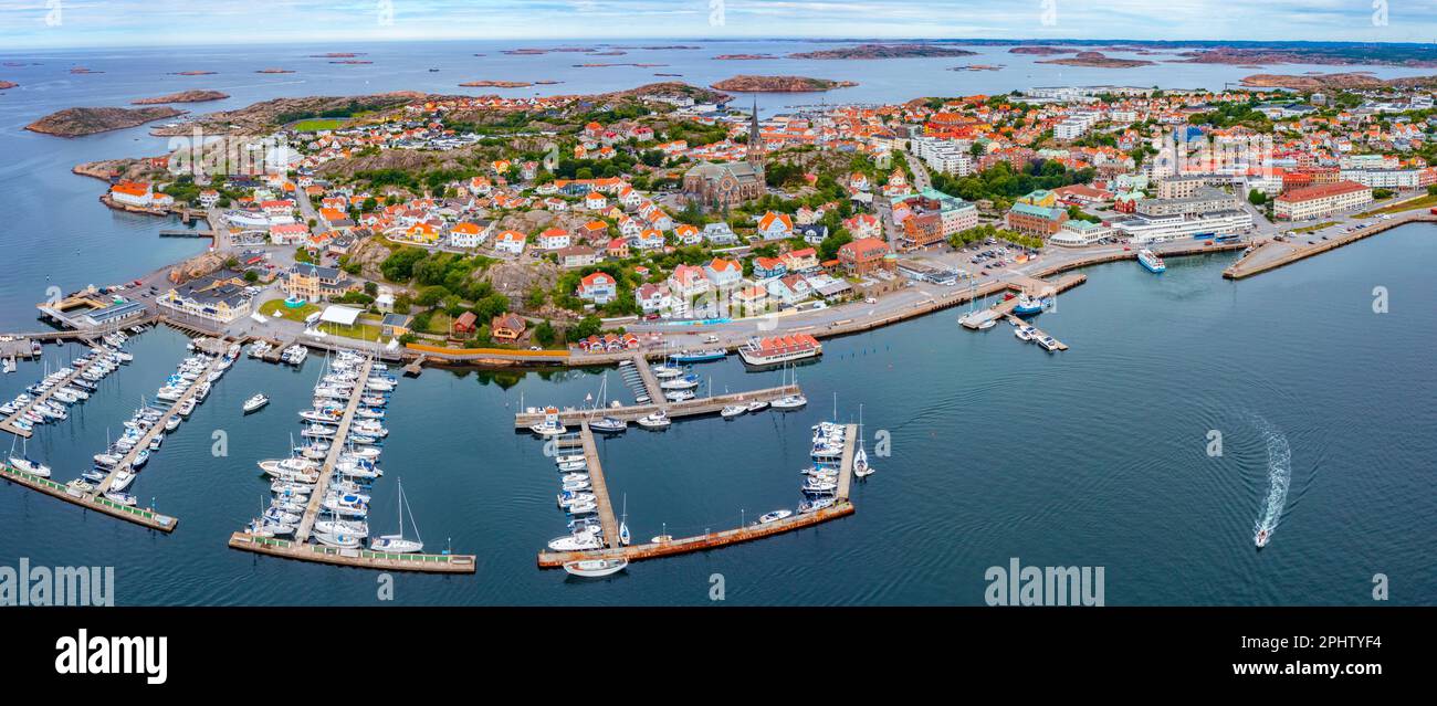 Panorama view of Swedish town Lysekil Stock Photo - Alamy