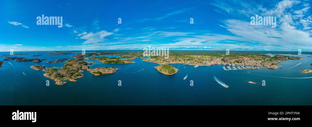 Panorama view of Swedish town Fjällbacka Stock Photo - Alamy