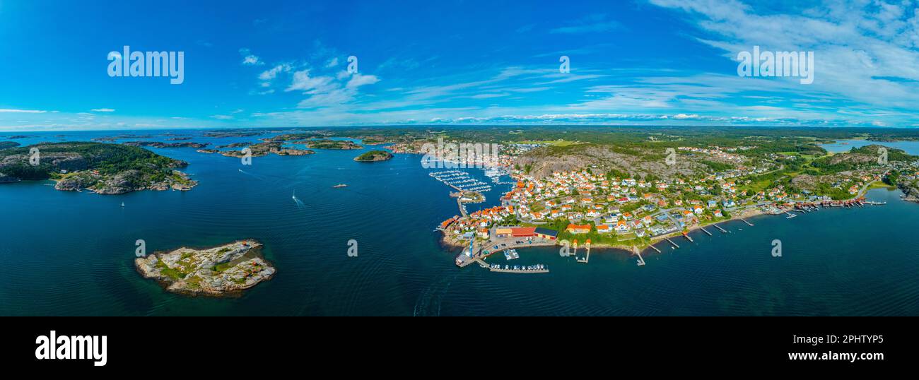 Panorama view of Swedish town Fjällbacka Stock Photo - Alamy