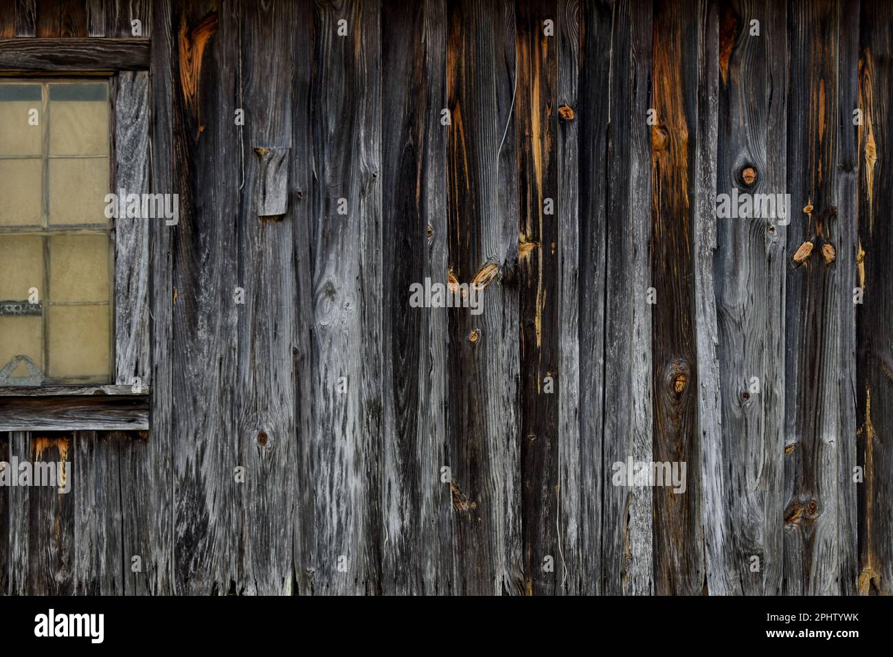 Old weathered wood building and window Stock Photo - Alamy
