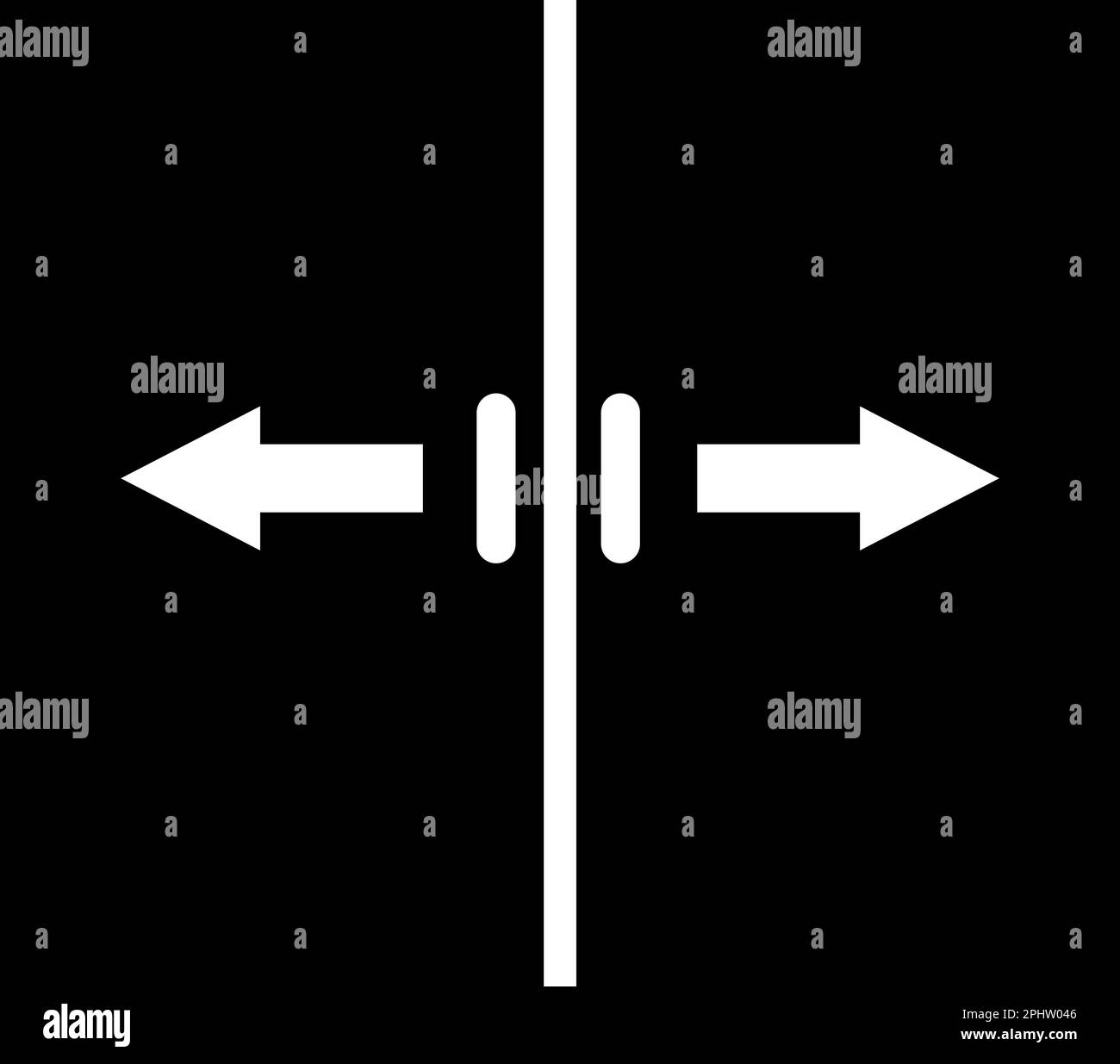 Automated door icon on white background. Automated door logo. flat ...