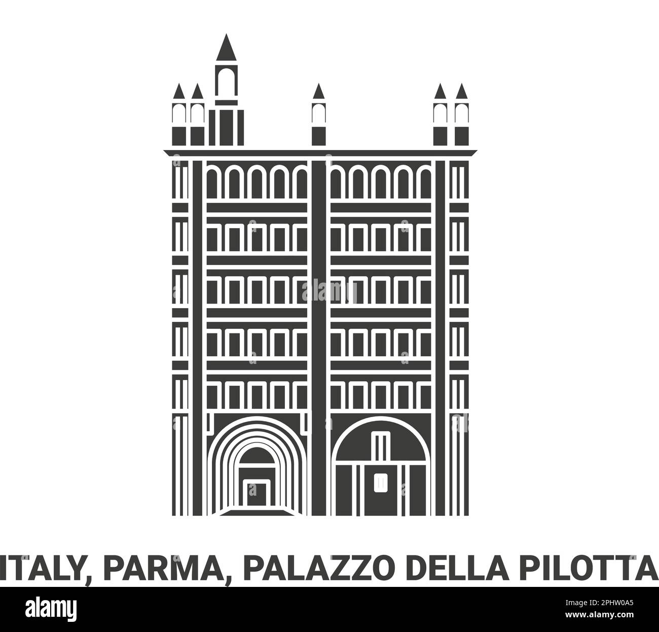 Palazzo farnese Stock Vector Images - Alamy