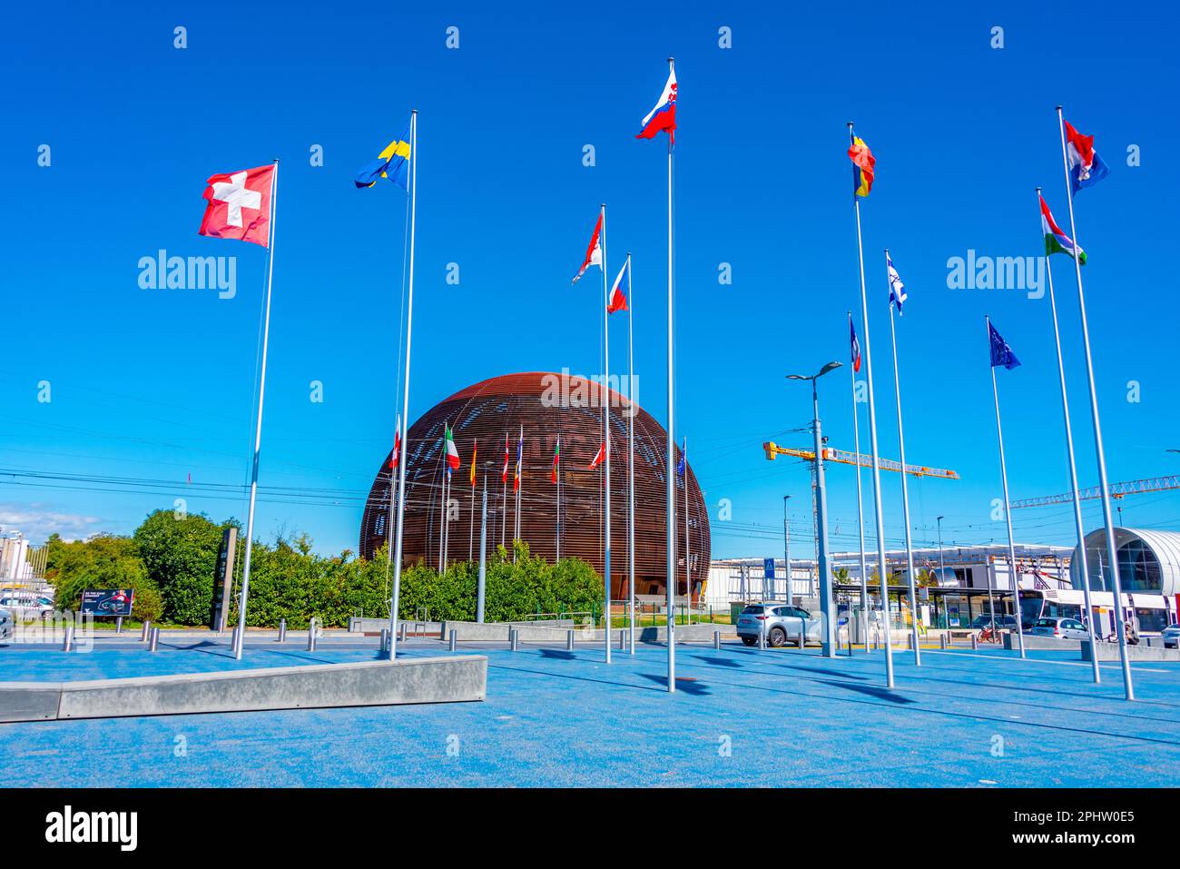 Globe of Science and Innovation at CERN in Switzerland Stock Photo - Alamy
