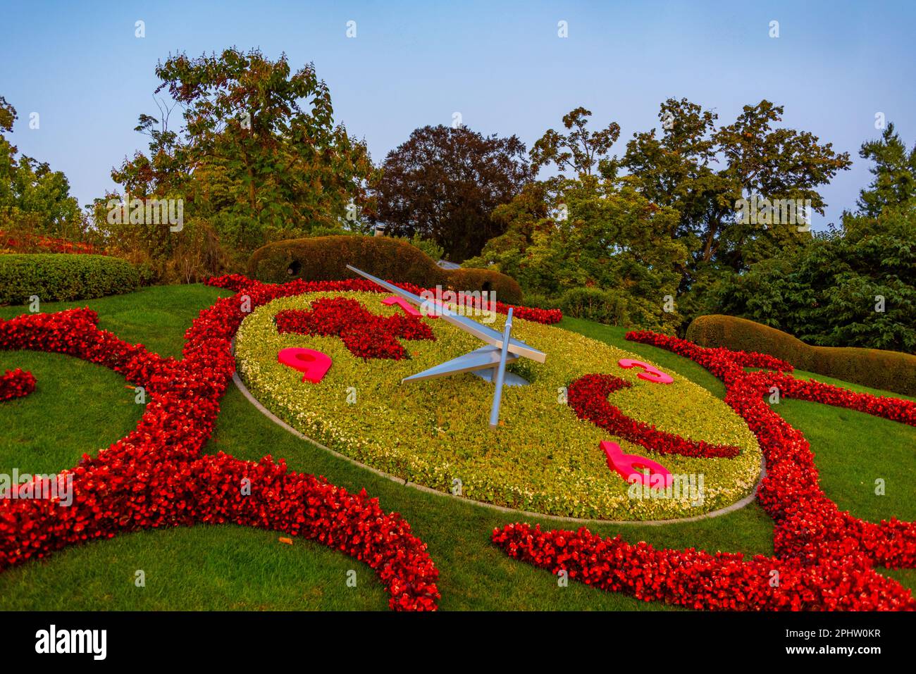 Switzerland sunset time geneva city hi-res stock photography and images ...