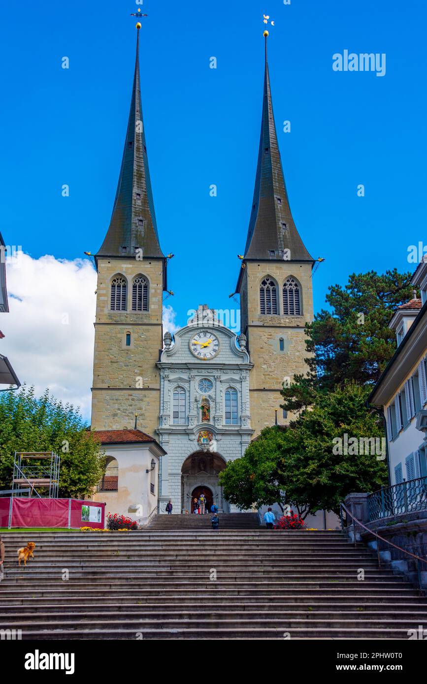 Parish church of lucerne hi-res stock photography and images - Alamy