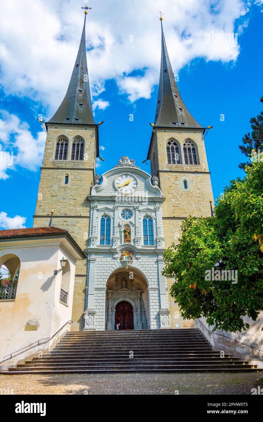 Parish church of lucerne hi-res stock photography and images - Alamy