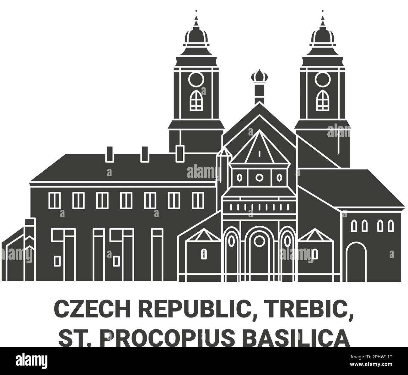 The jewish quarter of trebic Stock Vector Images - Alamy