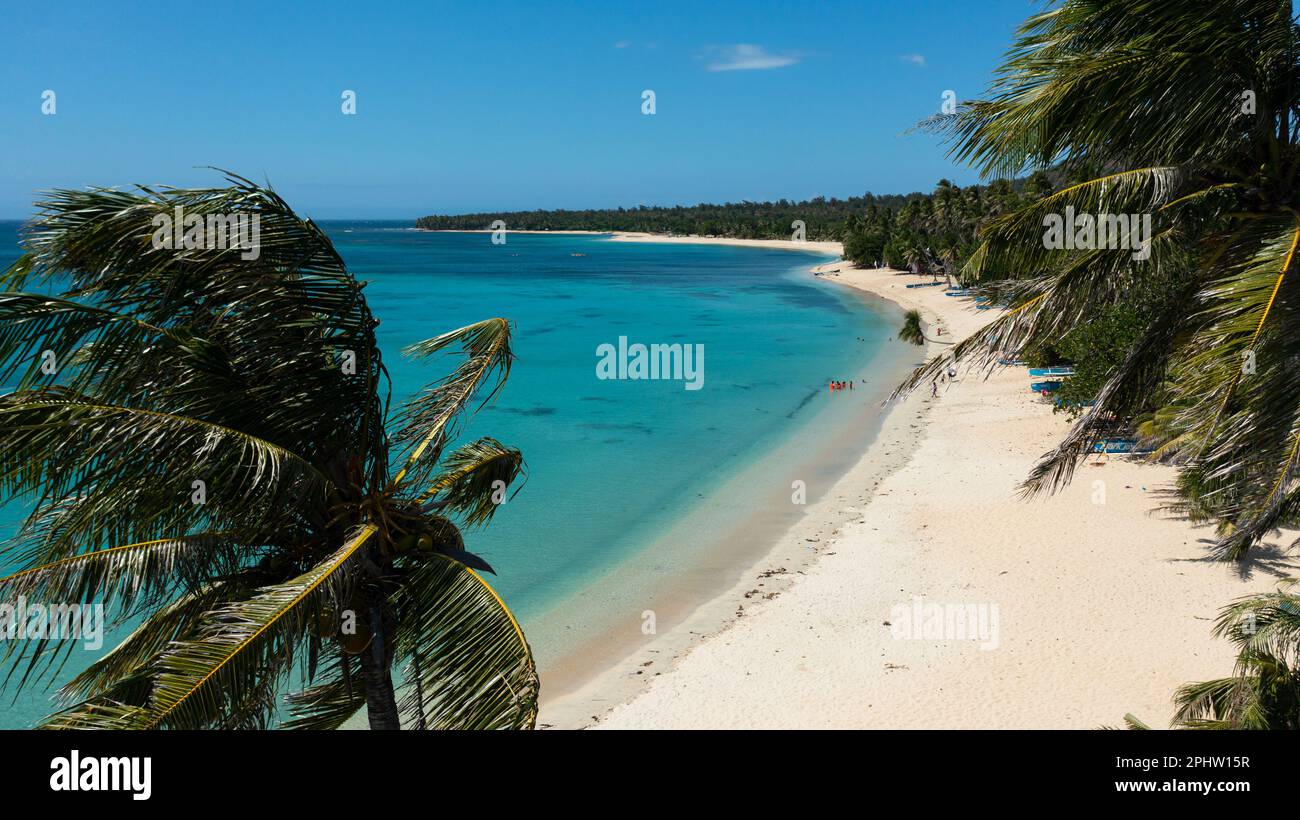 Tropical landscape with a beautiful beach top view. Tropical beach ...