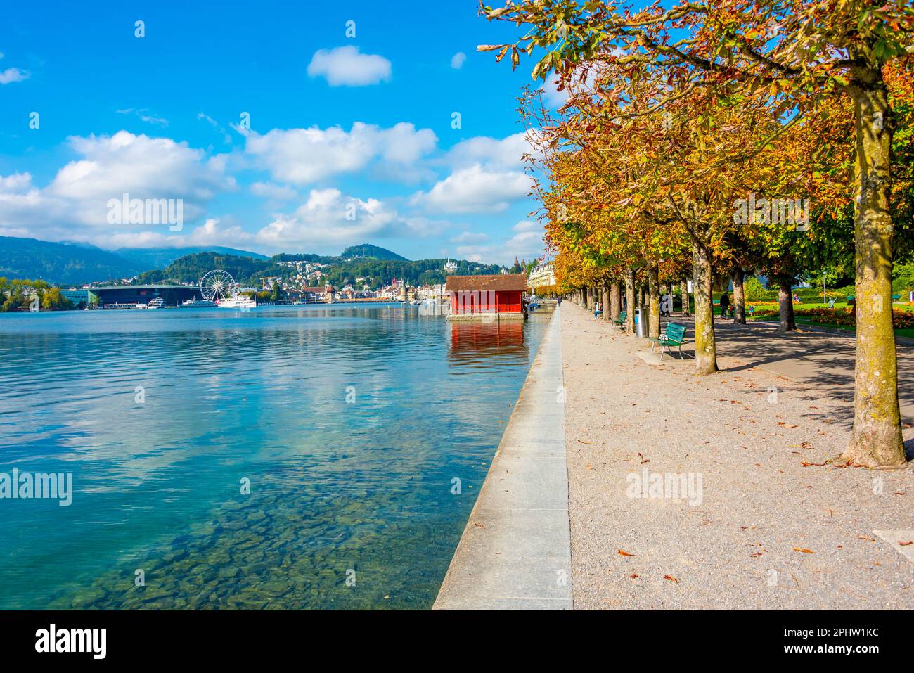 Waterfront of lake Lucerne in Luzern, Switzerland Stock Photo - Alamy