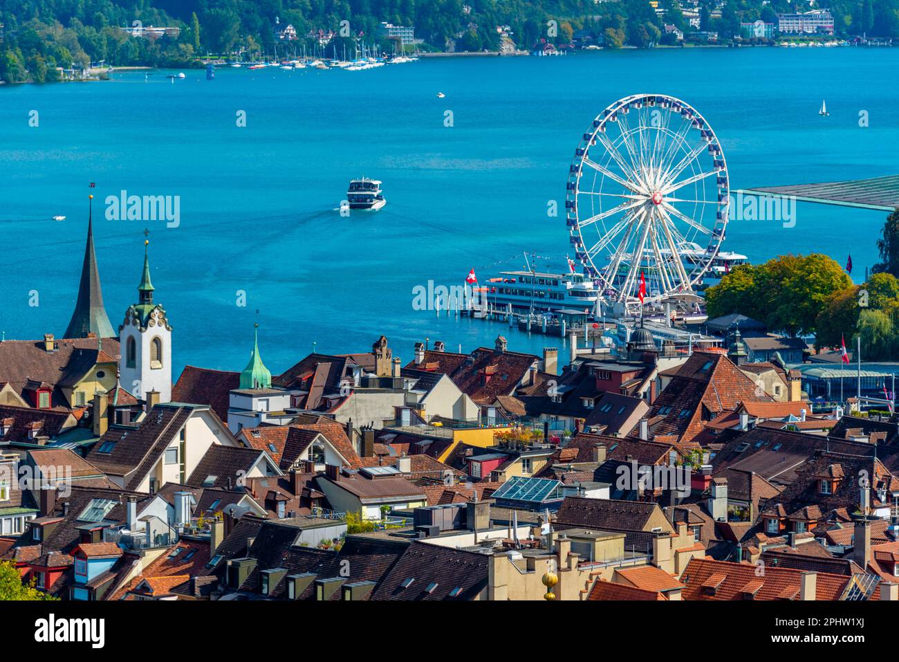 Panorama of Luzern with KKL building in Switzerland Stock Photo - Alamy