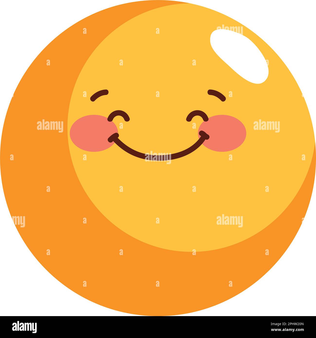 Smiling cartoon mascot emoticon Stock Vector Image & Art - Alamy