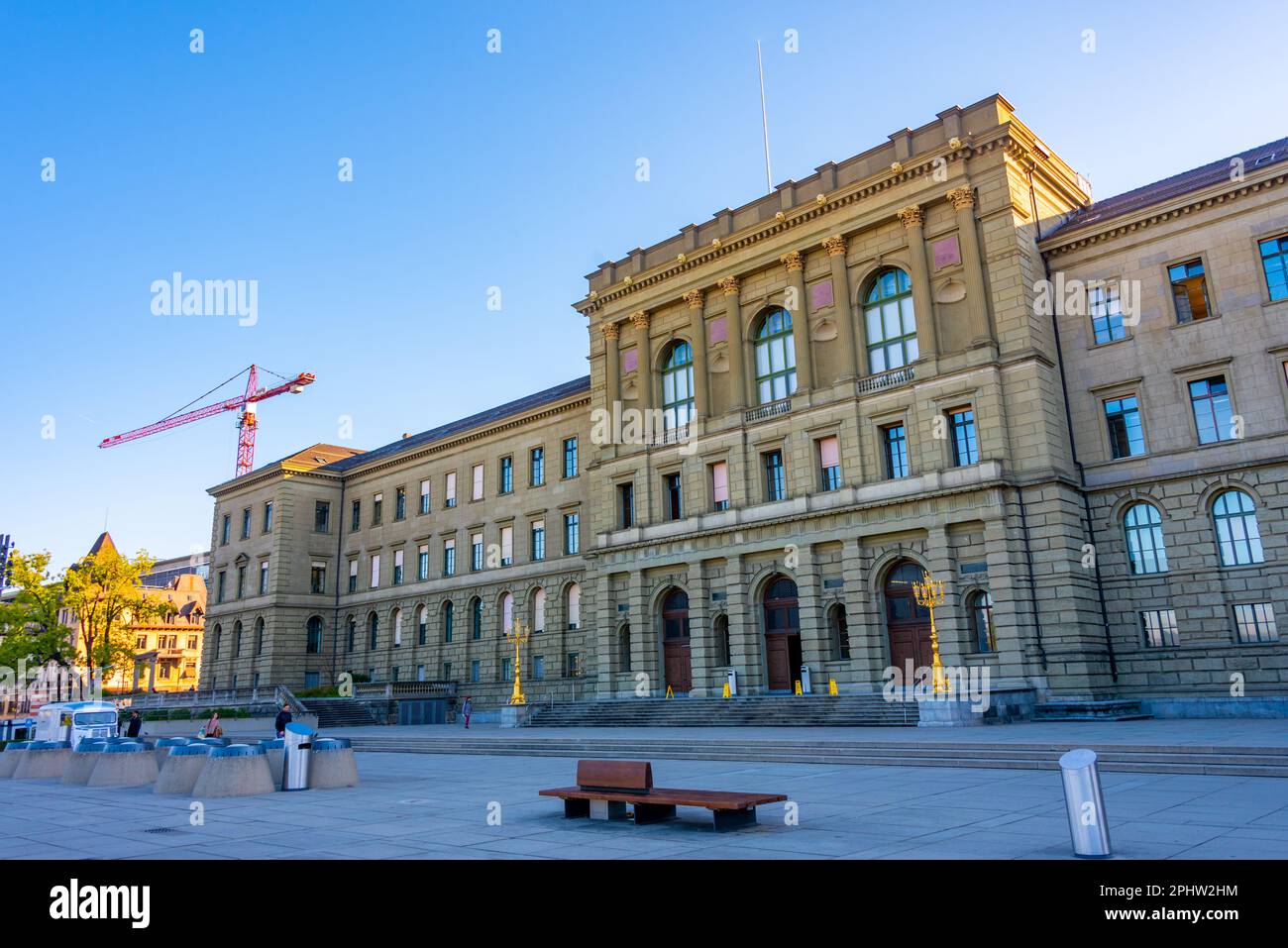 View of the Swiss Federal Institute of Technology (German: ETH). ETH ...