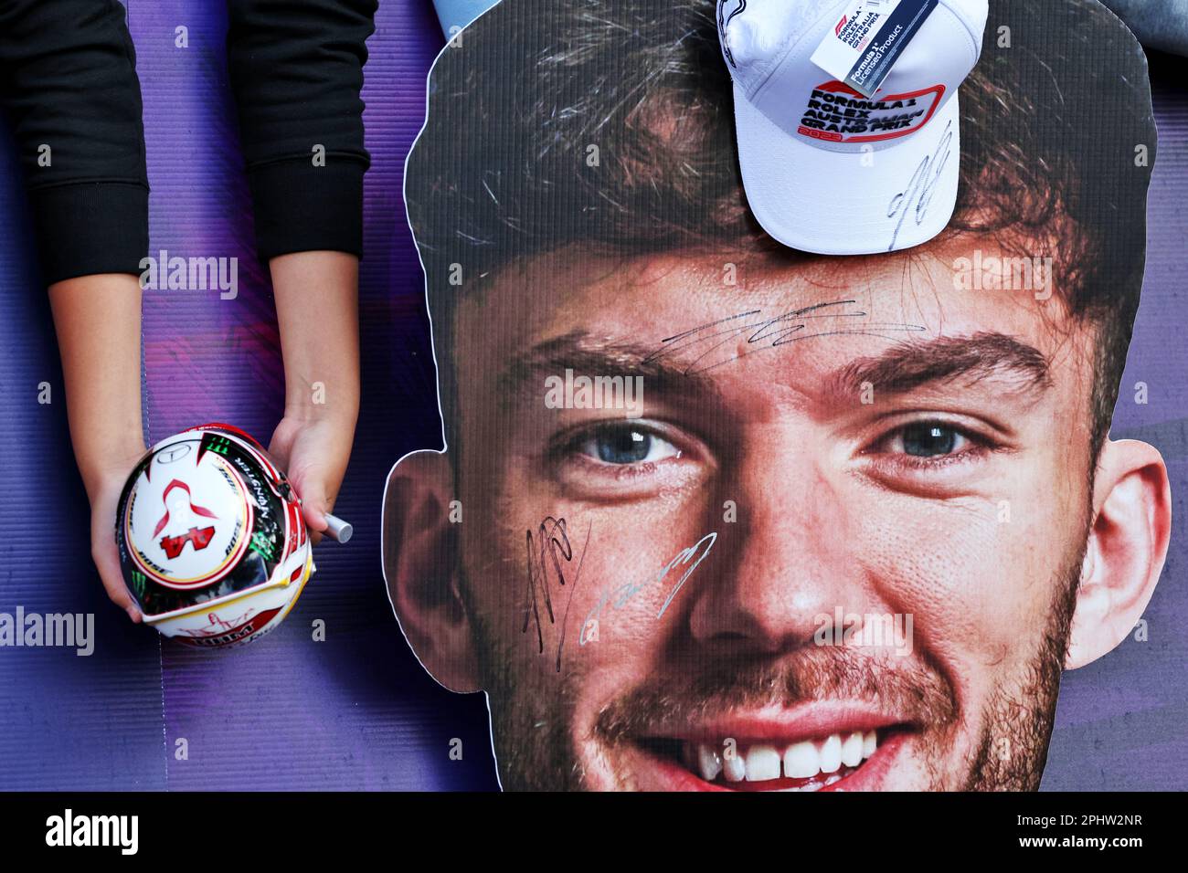 Melbourne, Australia. 30th Mar, 2023. Circuit atmosphere - fans and a ...