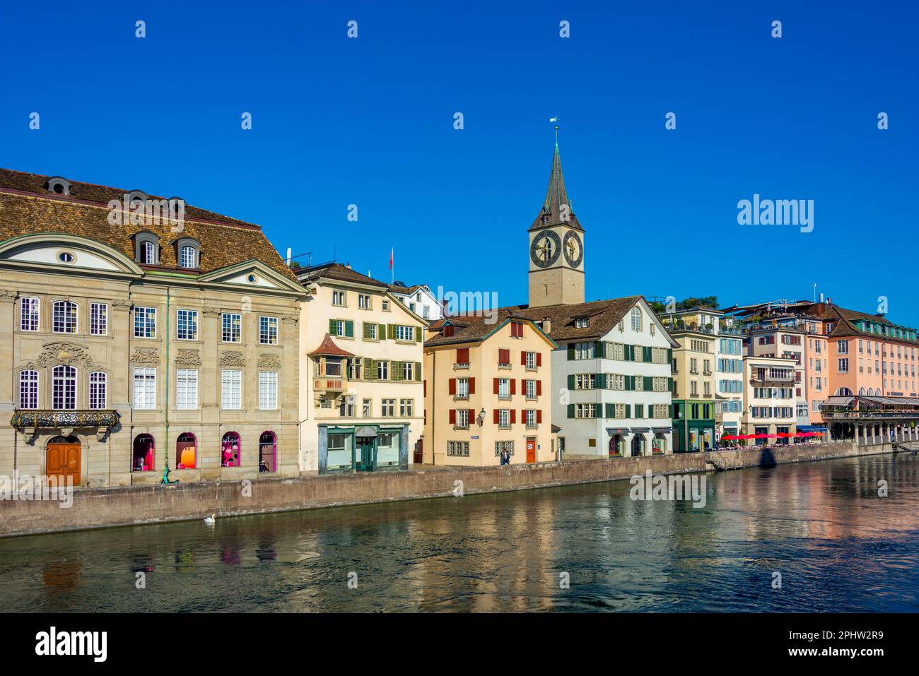 Panorama view of Limmat river in Zurich, Switzerland Stock Photo - Alamy