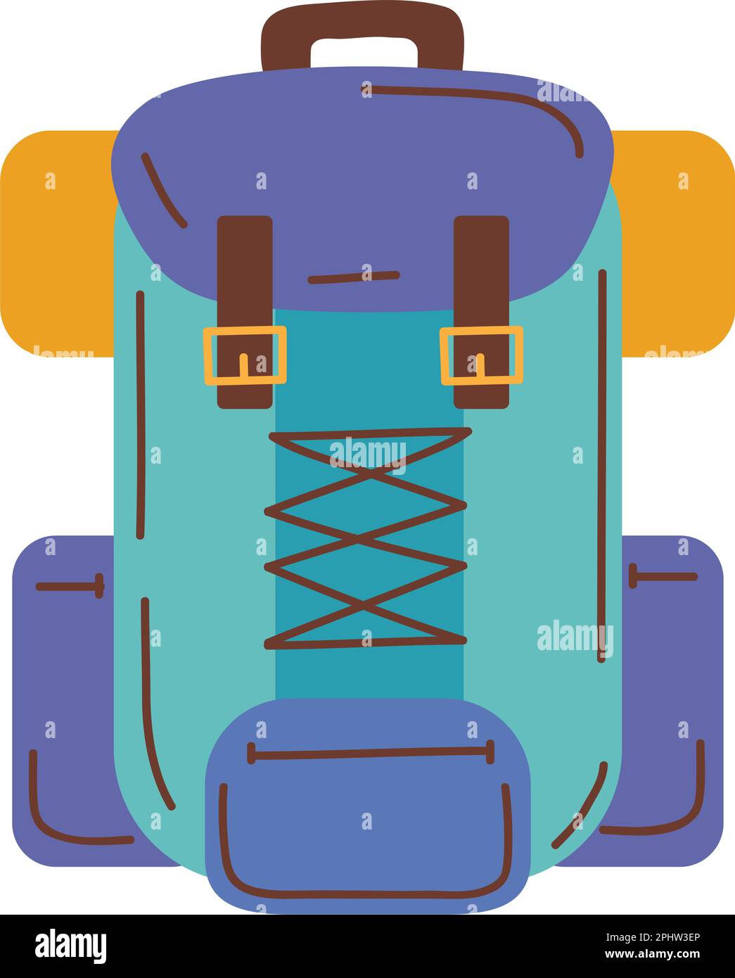 Hiker exploration discovery adventure Stock Vector Images - Alamy