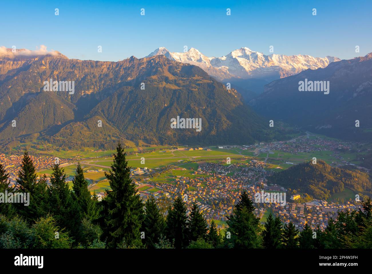 Harder kulm switzerland sunset hi-res stock photography and images - Alamy