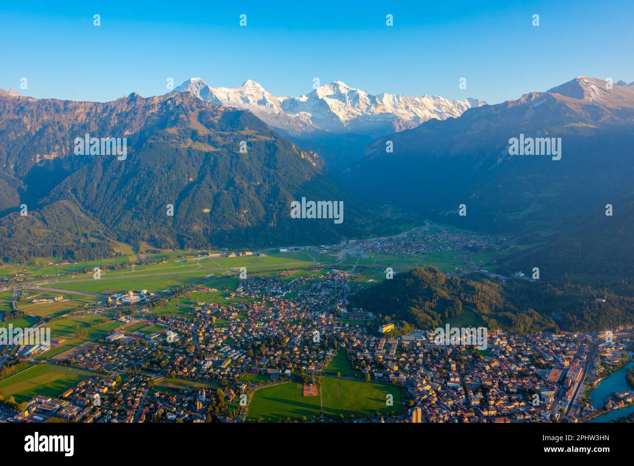 Harder kulm switzerland sunset hi-res stock photography and images - Alamy