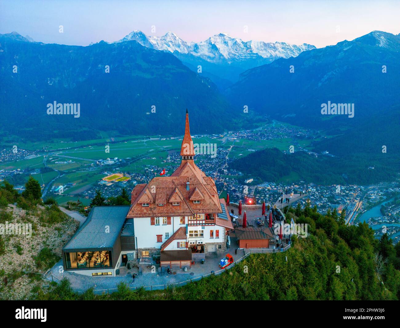 Harder kulm switzerland sunset hi-res stock photography and images - Alamy