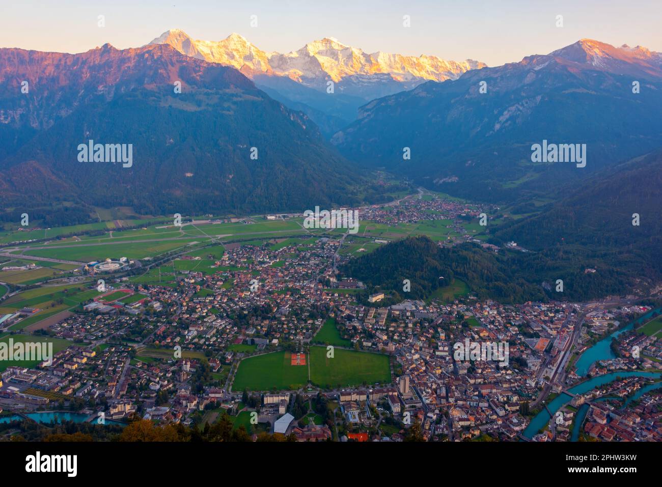 Harder kulm switzerland sunset hi-res stock photography and images - Alamy
