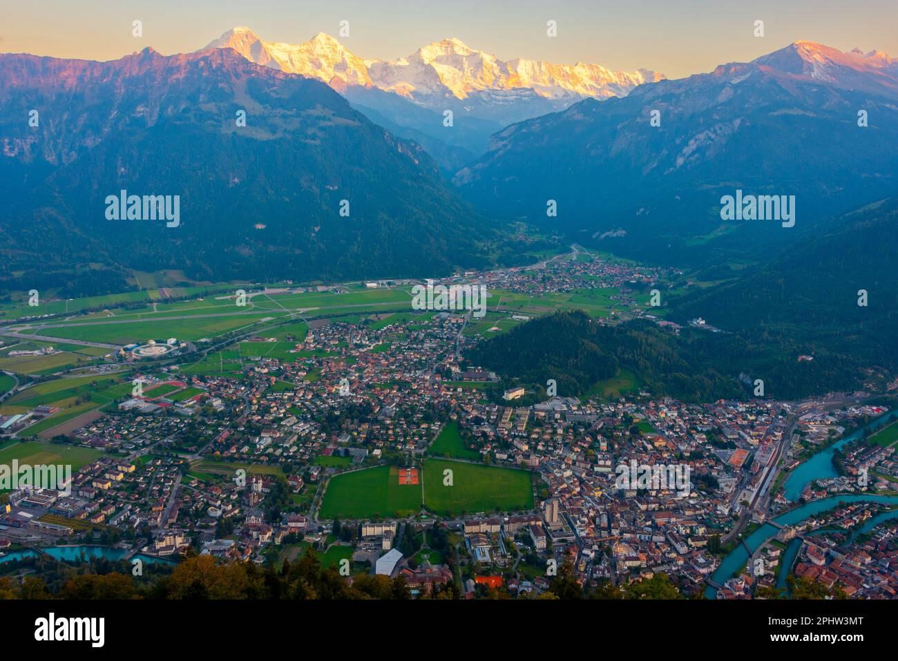 Harder kulm switzerland sunset hi-res stock photography and images - Alamy