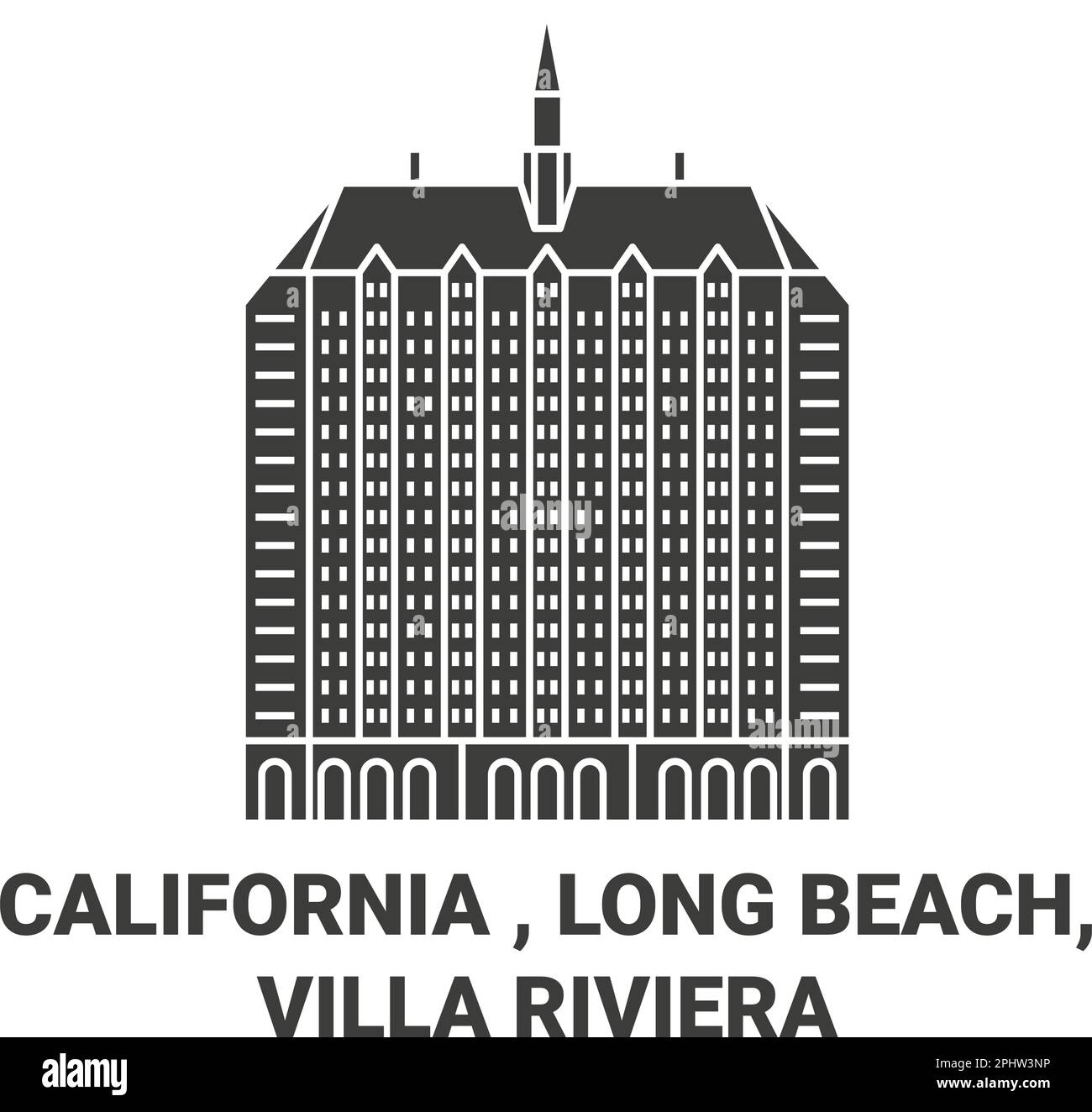 United States, California , Long Beach, Villa Riviera travel landmark ...