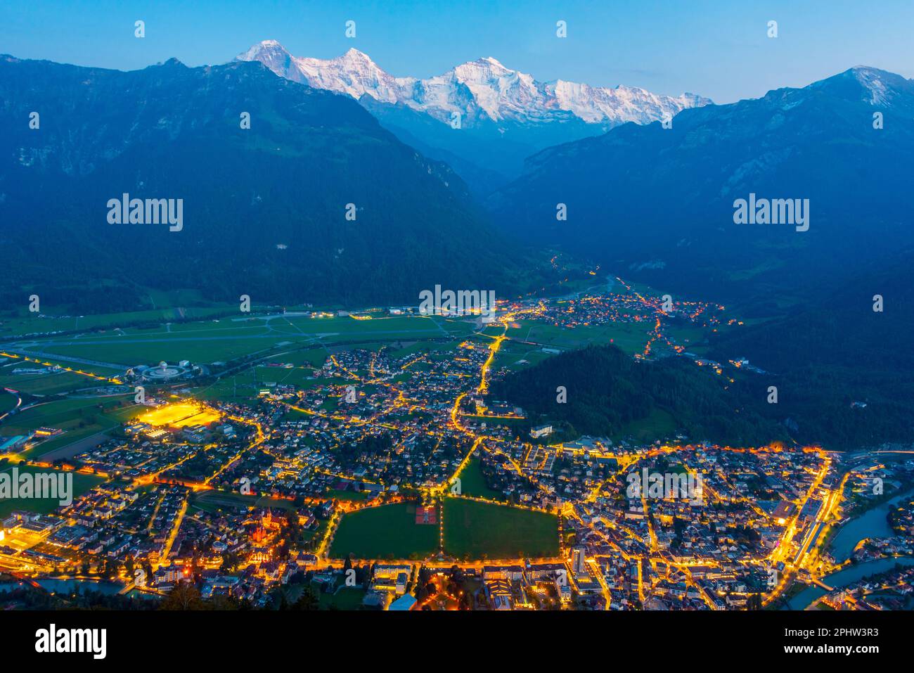 Harder kulm switzerland sunset hi-res stock photography and images - Alamy