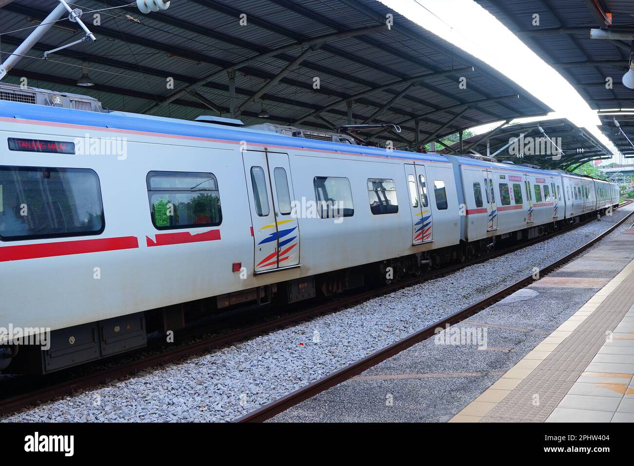 Kuala Lumpur, Malaysia. March 5, 2023. MRT or Mass Rapid Transit train ...