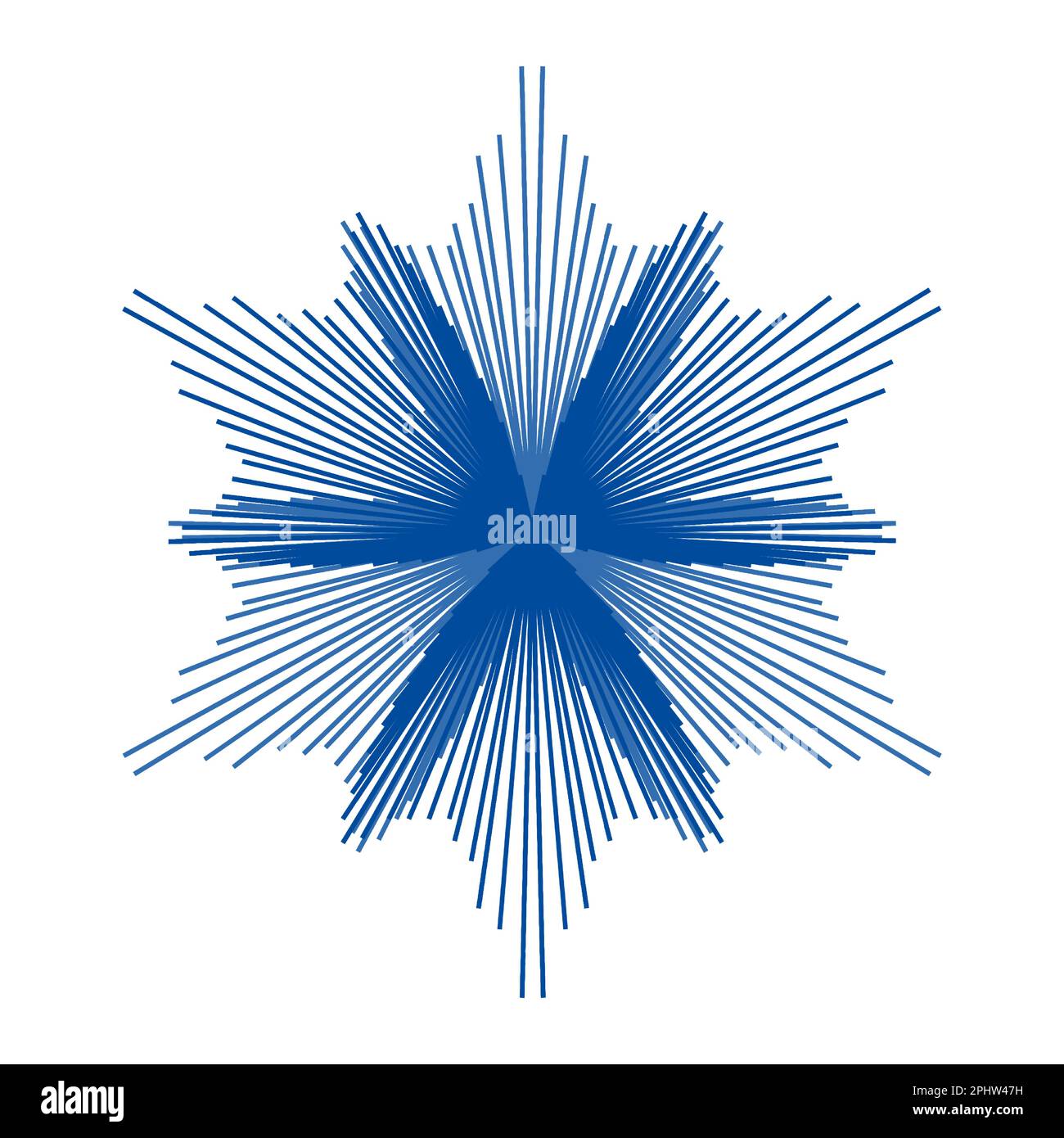 Snowflake, lines geometric symbol logo vector on white background Stock ...