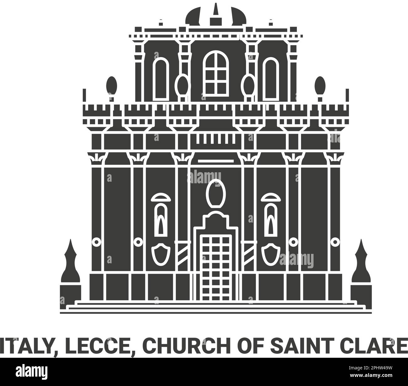 Puglia romanesque architecture Stock Vector Images - Alamy