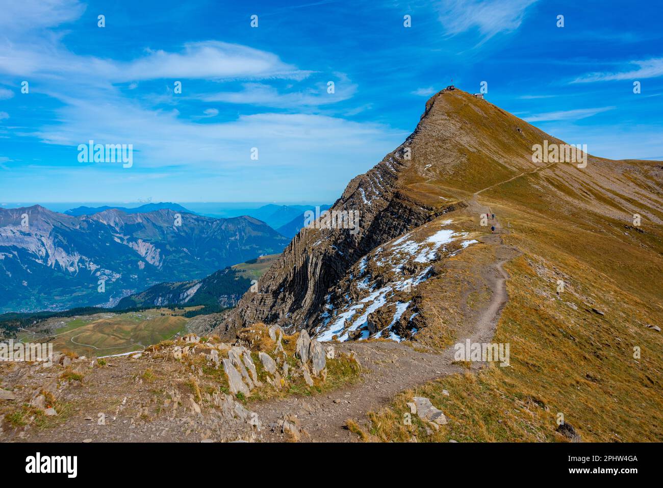 Panorama view of Faulhorn mountain in Switzerland Stock Photo - Alamy