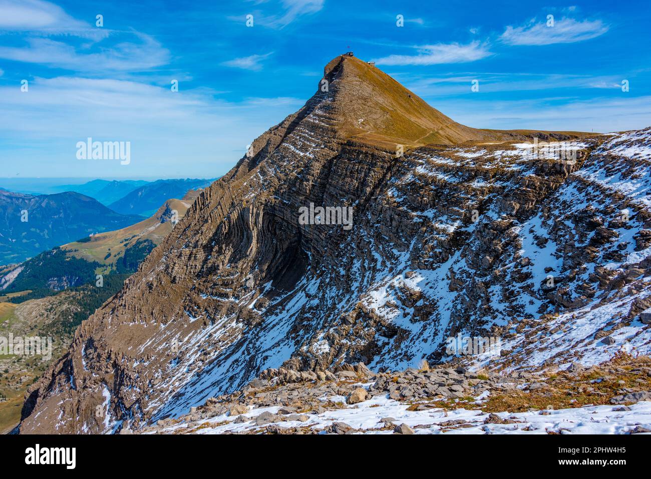 Panorama view of Faulhorn mountain in Switzerland Stock Photo - Alamy