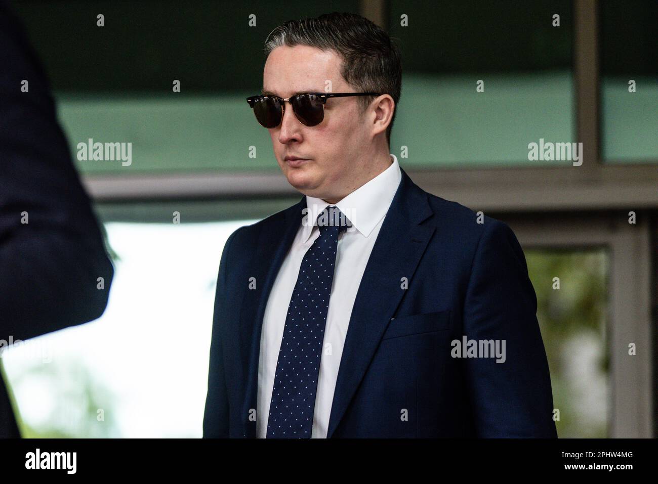 Liam Murray departs from the Melbourne Magistrates' Court, in Melbourne ...