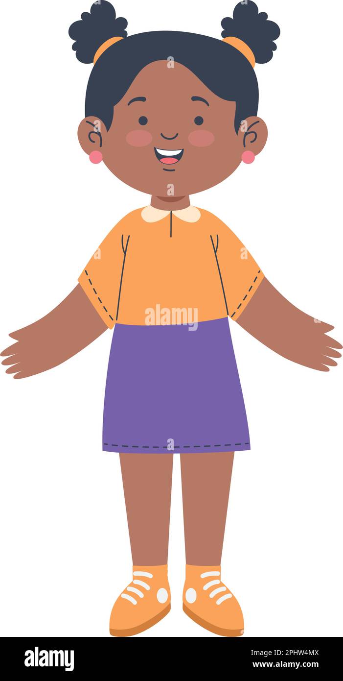 girl smiling cartoon character Stock Vector Image & Art - Alamy