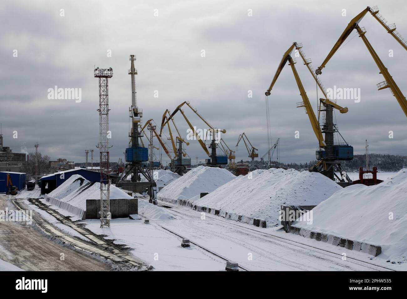 Vyborg, Russia. 29th Mar, 2023. The Seaport of Vyborg, known as the ...