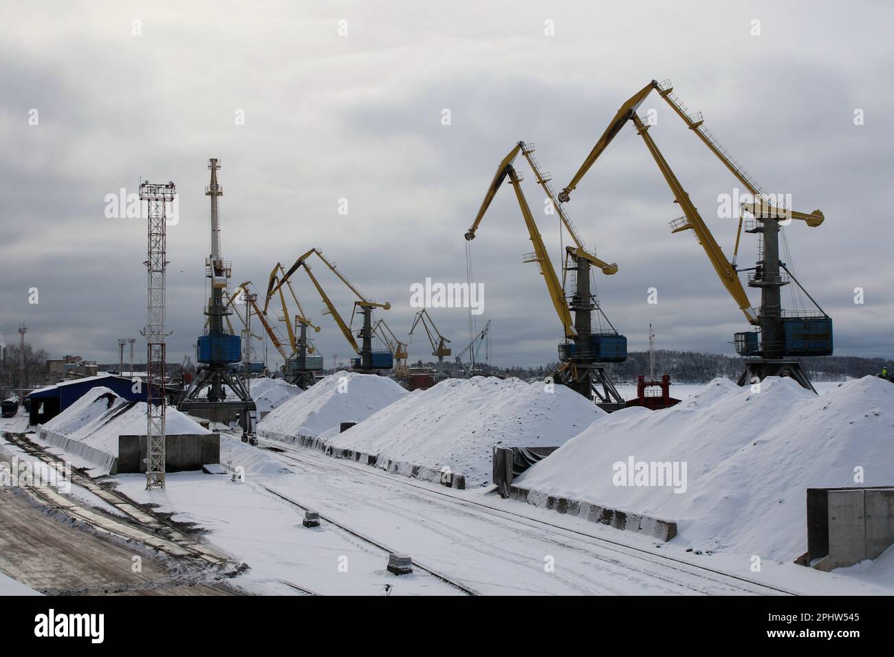 Vyborg, Russia. 29th Mar, 2023. The Seaport of Vyborg, known as the ...