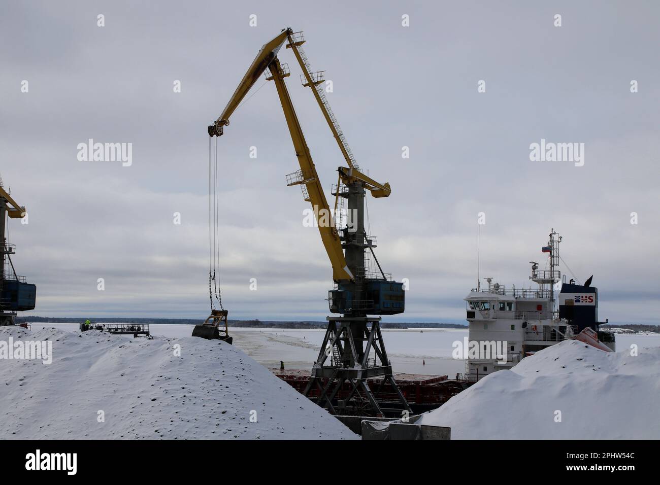 Vyborg, Russia. 29th Mar, 2023. The Seaport of Vyborg, known as the ...